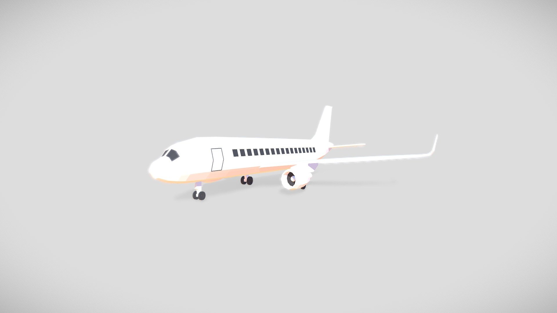 Low Poly Airliner - Download Free 3D model by Mauro3D (@maurogsw ...