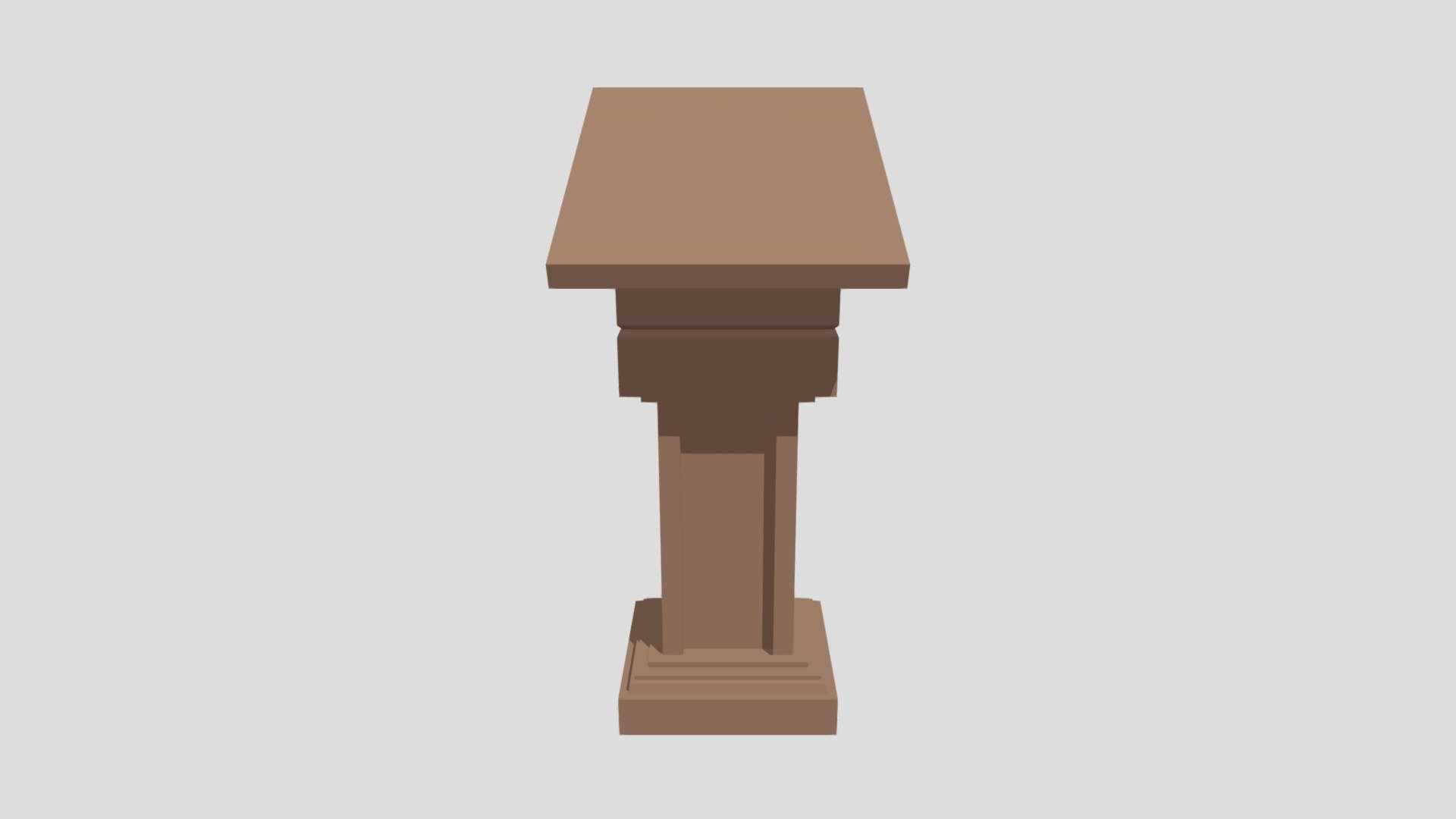 Low Poly Book Pedestal - Download Free 3D model by merogameassets ...