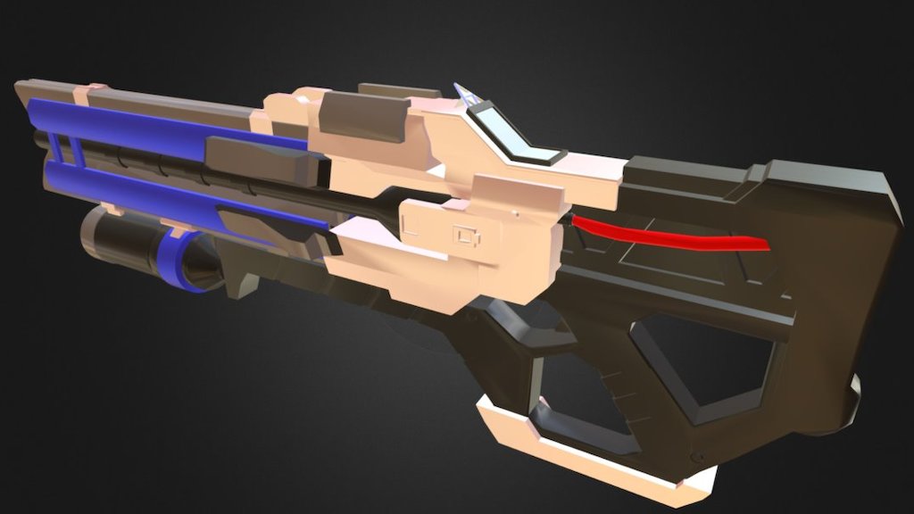Overwatch Soldier 76's Gun - Download Free 3D model by Ed C (@edc ...