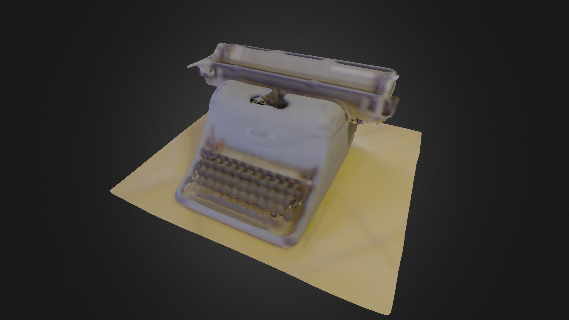 Old typing machine - 3D model by Luis (@habitainer) [f07265b] - Sketchfab