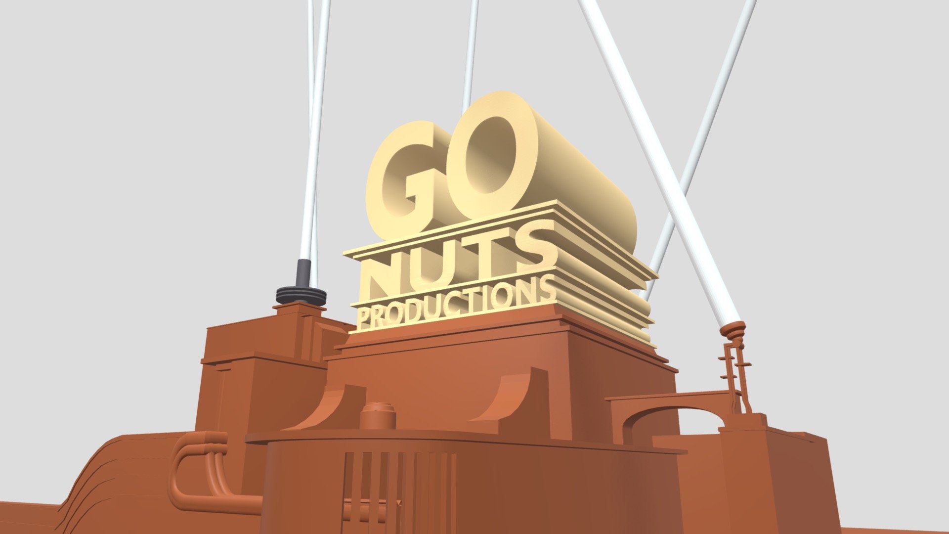 Go Nuts Productions logo remake (February 2024 U - Download Free 3D ...