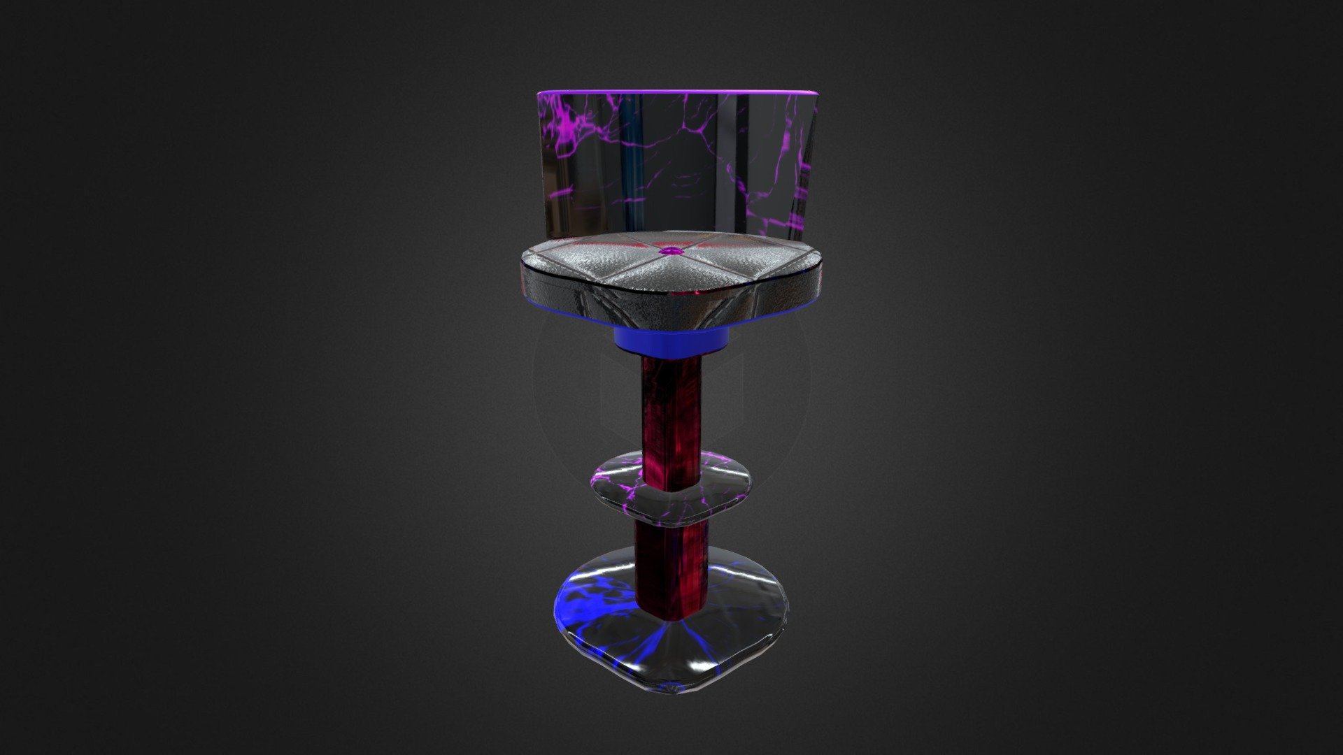 Futuristic Alien Bar Stool - Download Free 3D model by Gortiva [f074637 ...