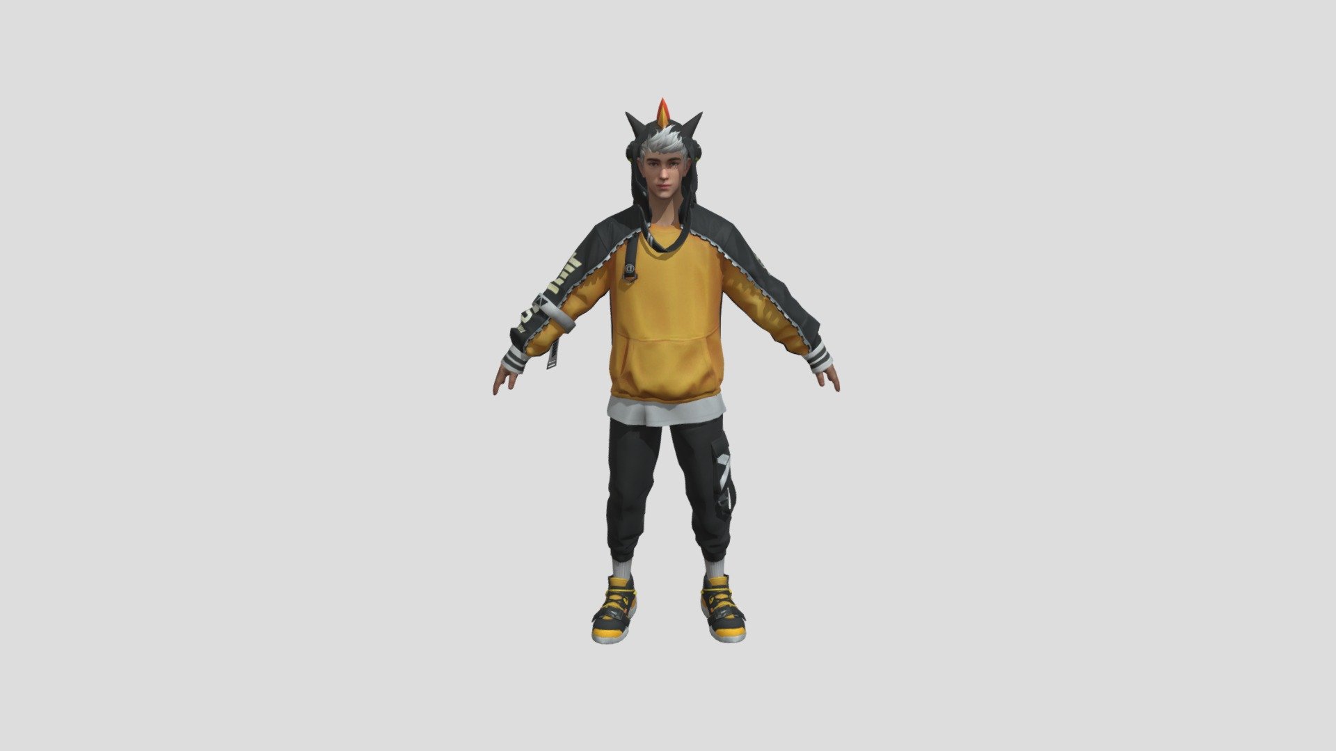 freefire new male 3d model by pace gaming - 3D model by PACE GAMING FF ...