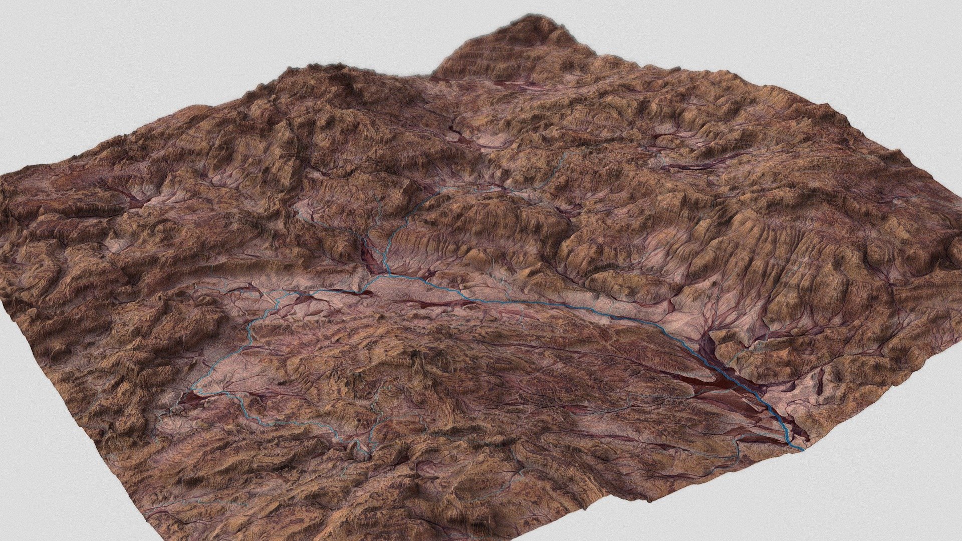 Mesa Terrain - 3D model by AbhaySiddhartha [f07b41d] - Sketchfab