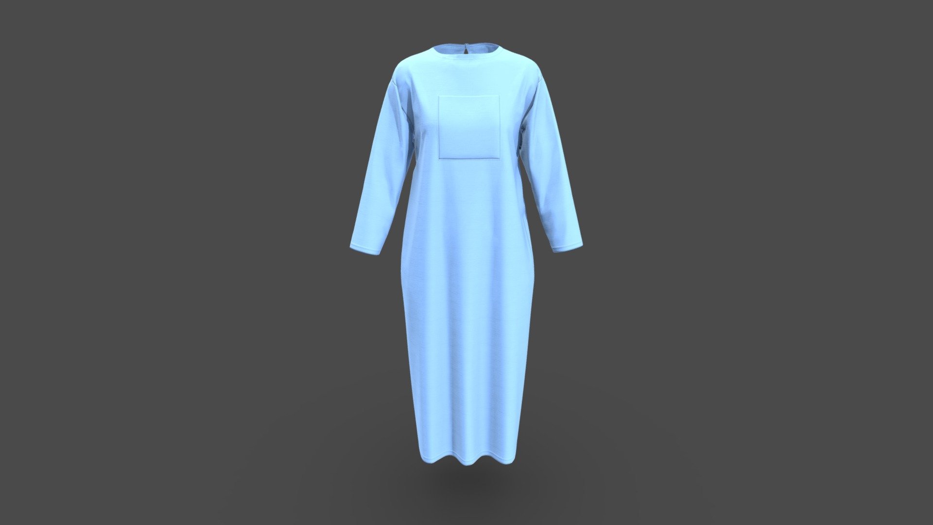 Women Hospital Gown with pocket - Buy Royalty Free 3D model by ...