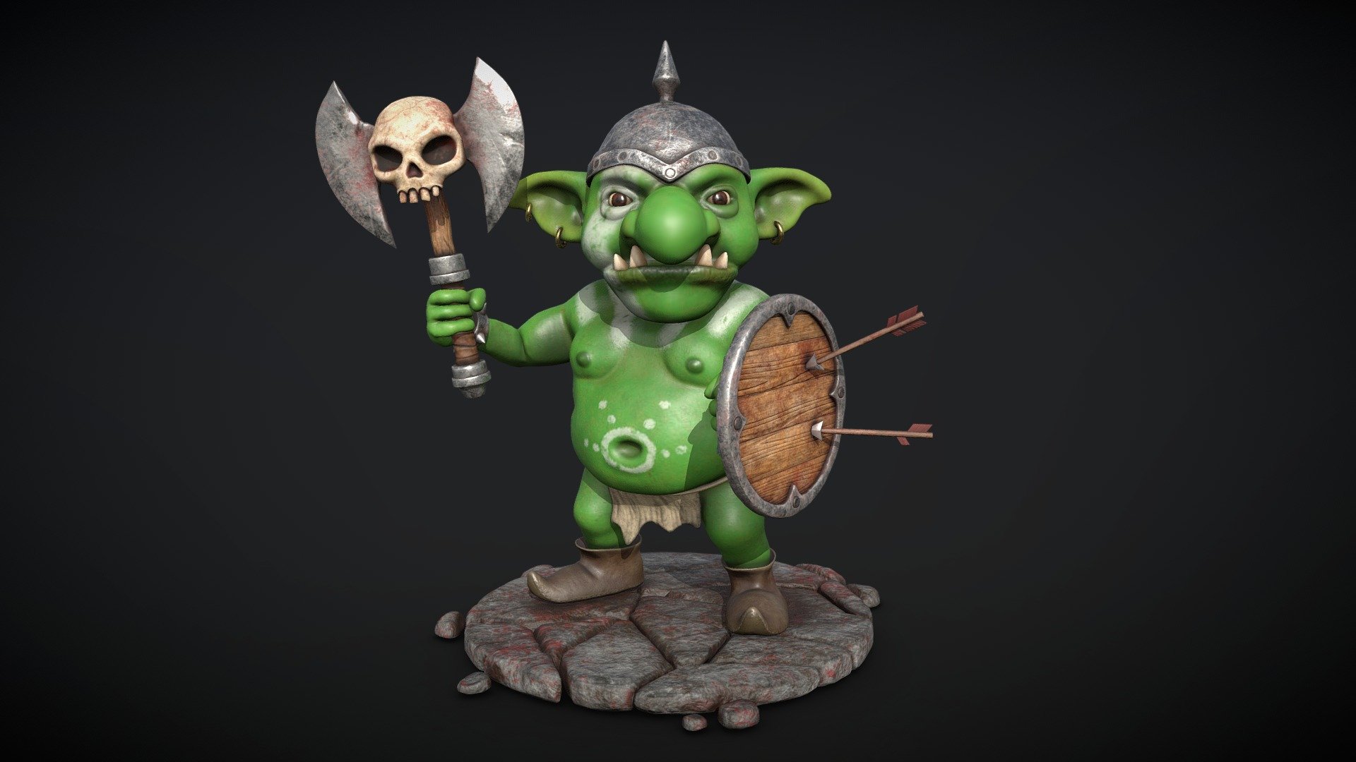 Goblin Warrior - 3D model by mkrtchyanrobin [f0800c7] - Sketchfab