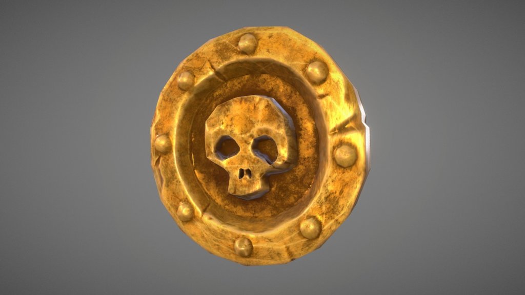 Pirate Coin - 3D model by KerriTargett [f084240] - Sketchfab