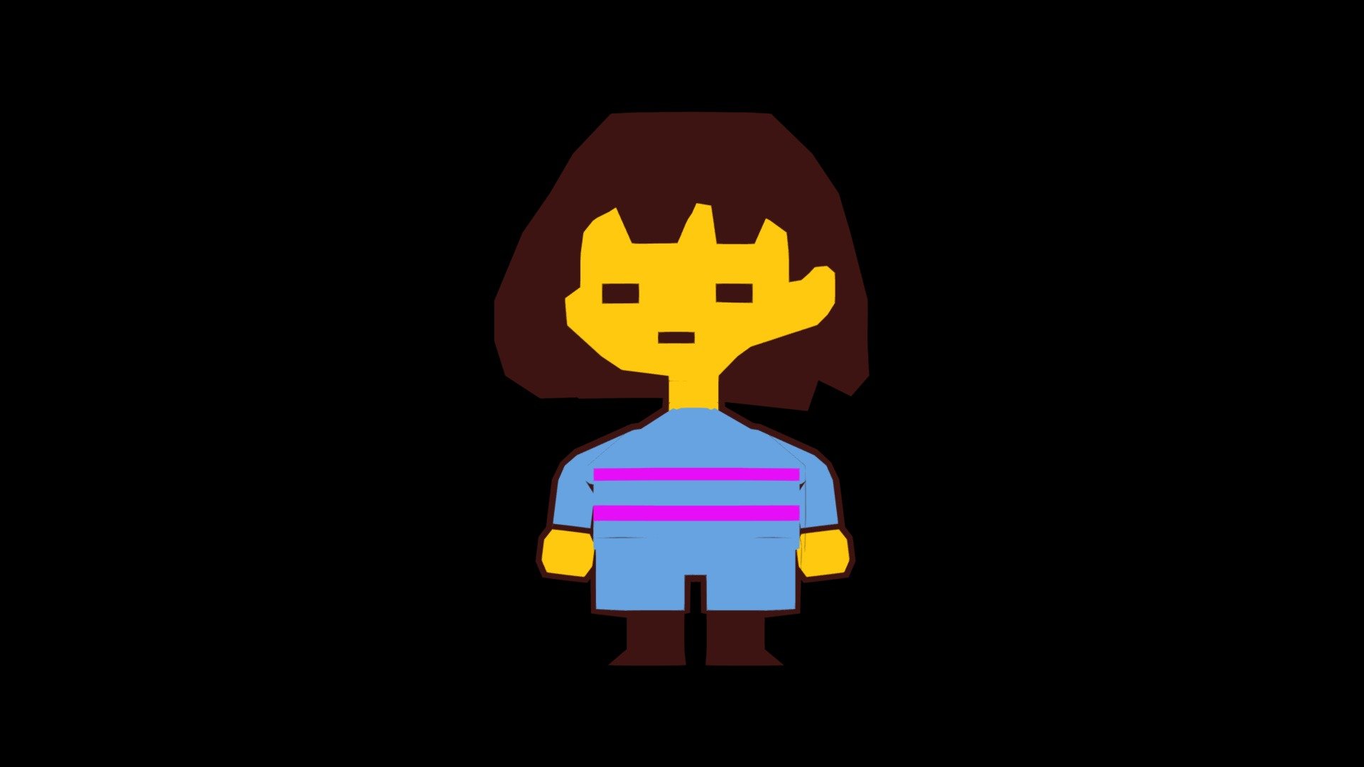Frisk - undertale - Download Free 3D model by DAR 88 (@DAR88) [f086373] - Sketchfab