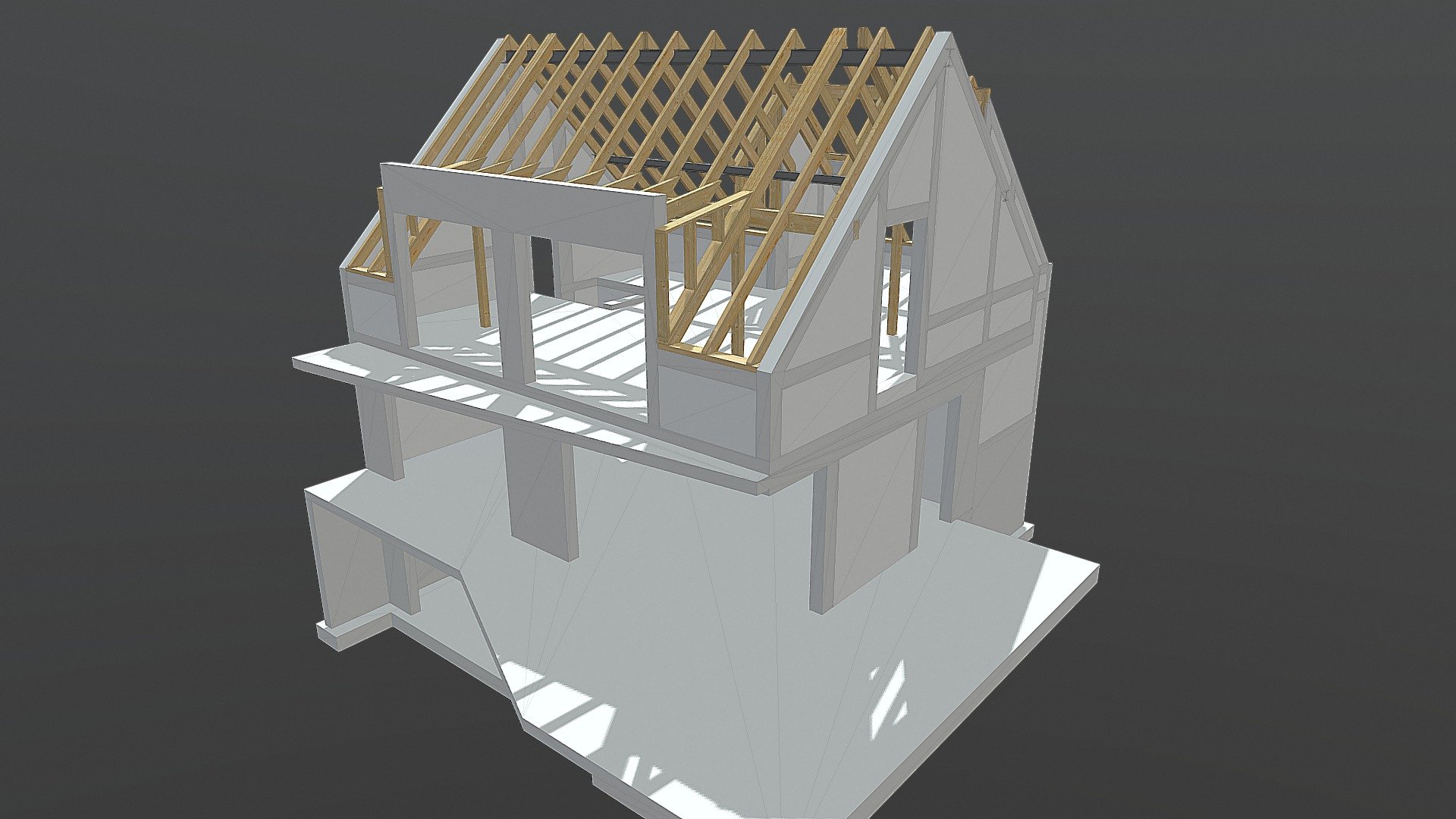 Engineering Roof Structure - 3D model by KD - INVEST inwestycje i ...