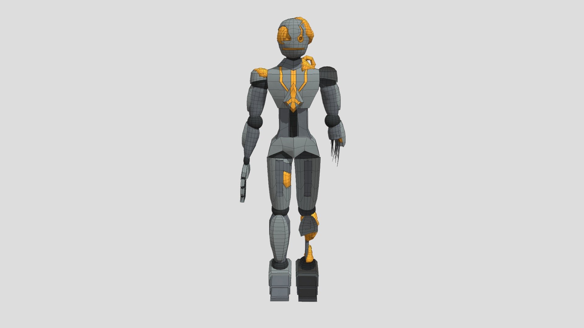 zombie robot 2 - 3D model by hollow_vizion [f088943] - Sketchfab