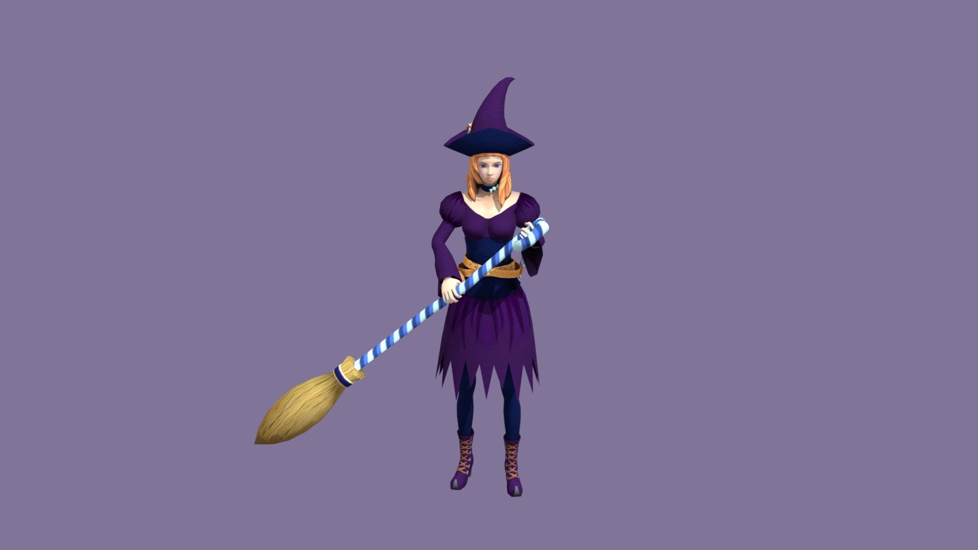 Witch - 3D model by Miranda (@unapcmail) [f08b32b] - Sketchfab