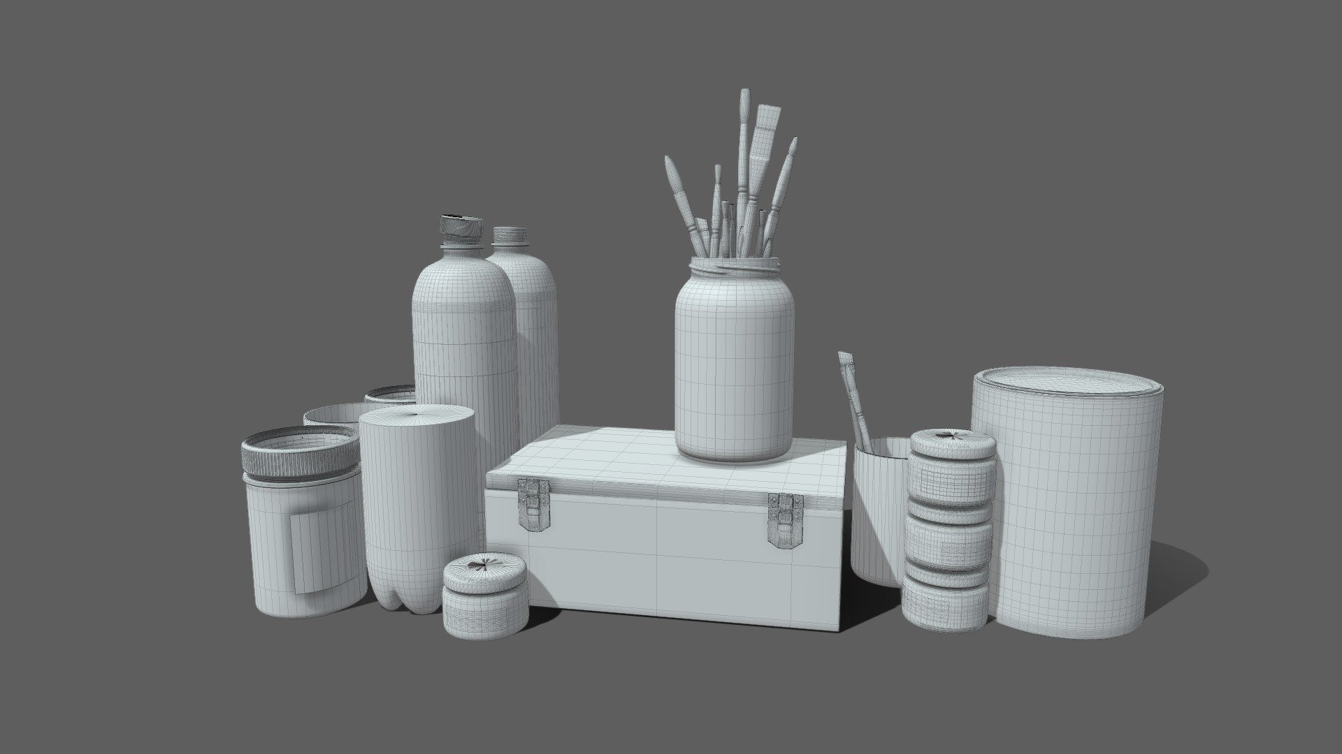 paint tools - Buy Royalty Free 3D model by ostrich (@gohean33) [f08d273 ...