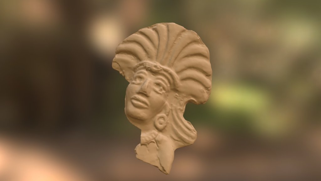 Historic Ceramic Effigy Head Fragment (Mexico) - 3D model by The Waring ...