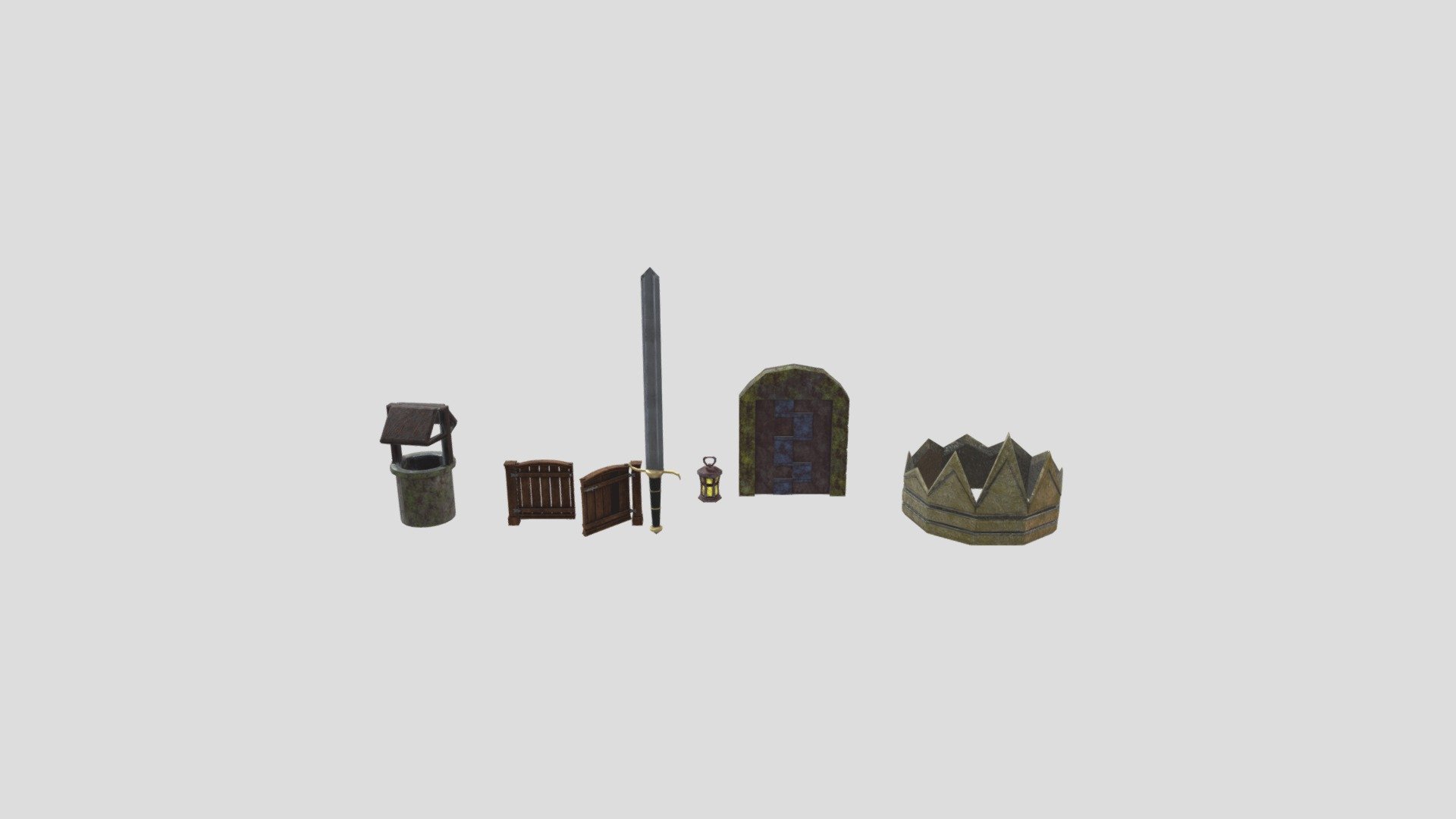 6 medieval props - Download Free 3D model by cmarcks2000 [f08f661 ...