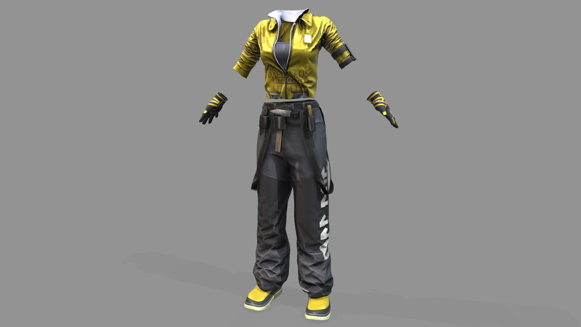 Space Mechanic Girl Full Outfit - Buy Royalty Free 3D model by 3dia ...