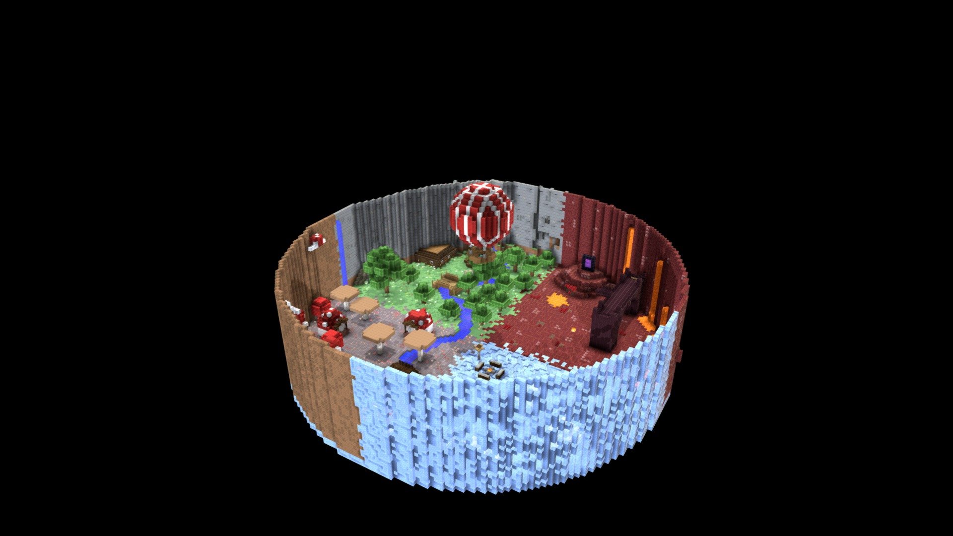 KitPvP | SEASONS | Minigame Map - Download Free 3D model by ...