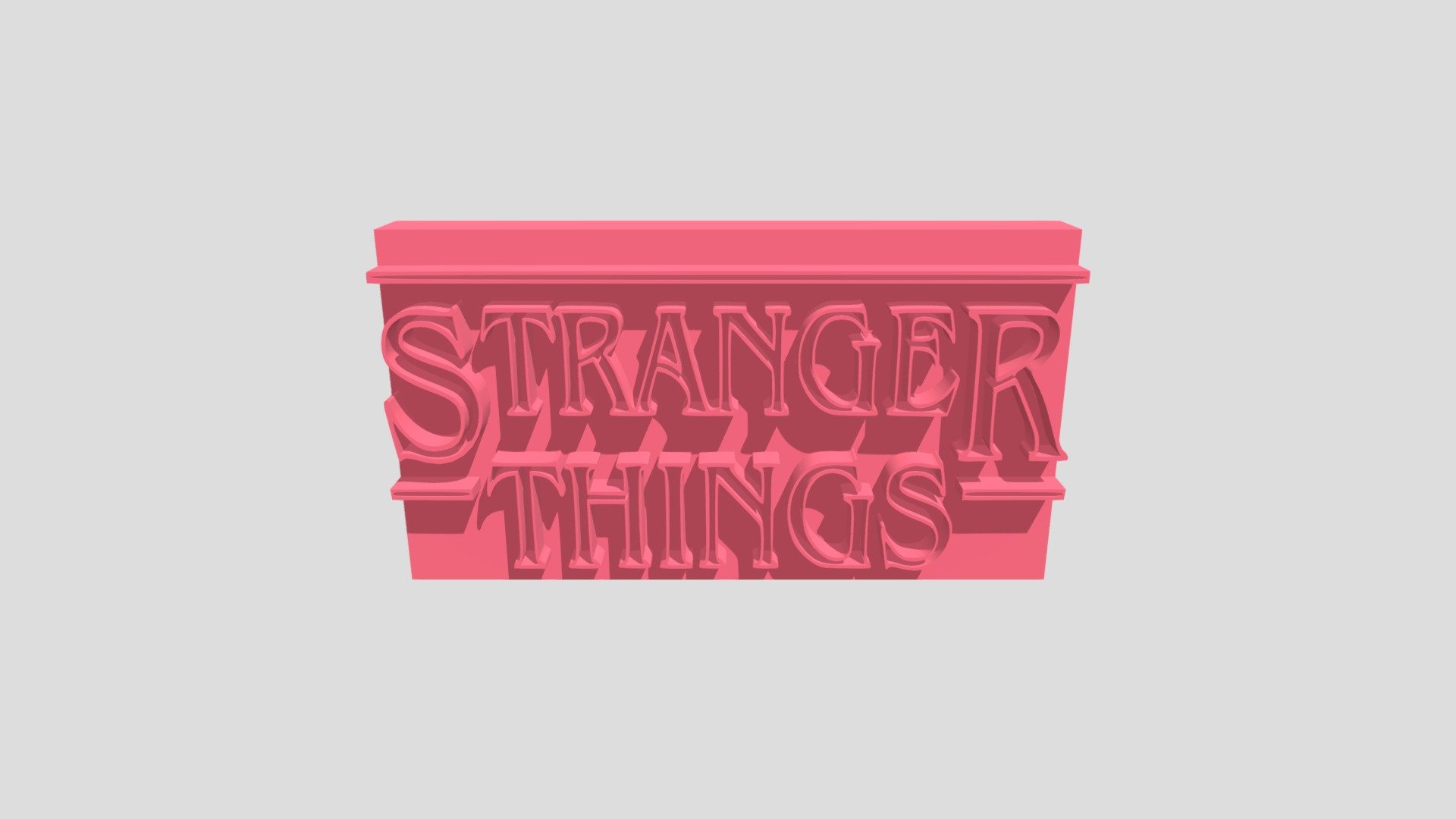 stranger things logo - 3D model by valenzianofrancesca [f094655 ...
