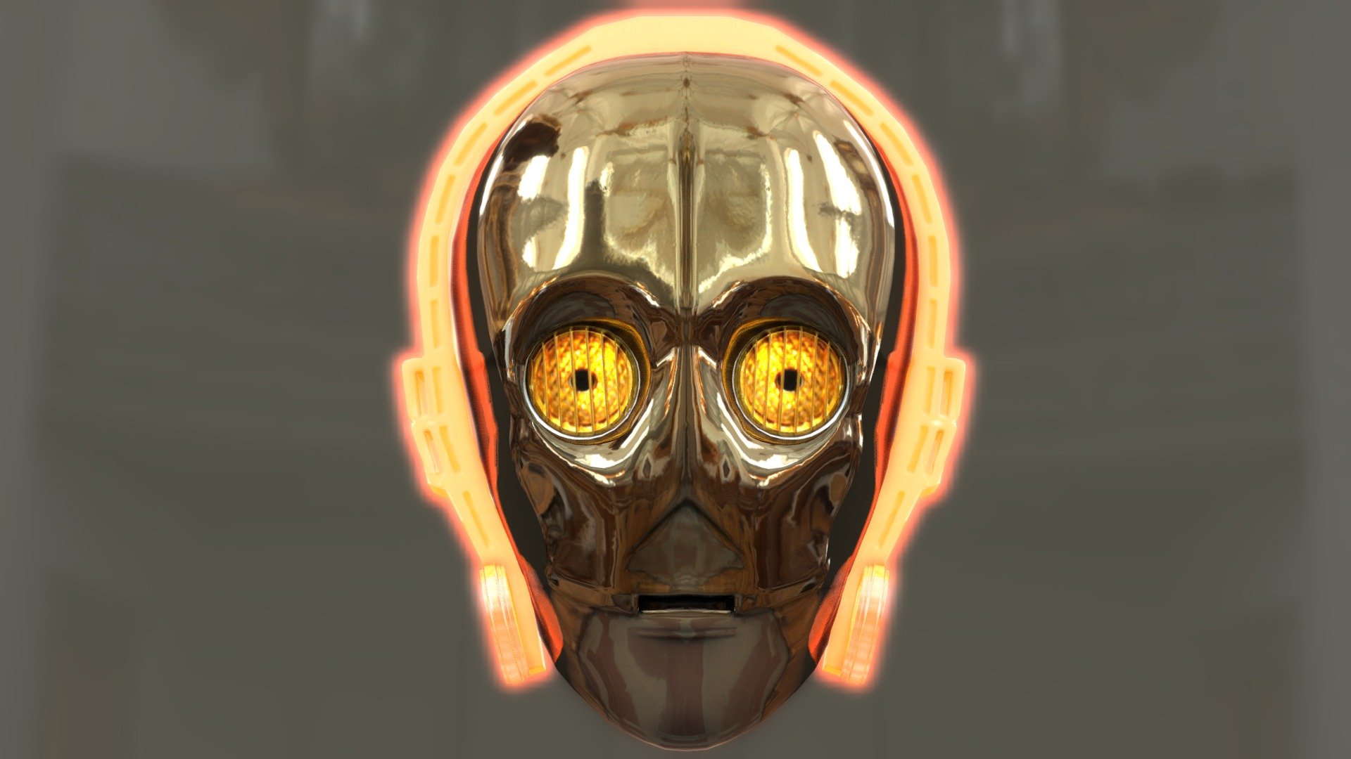 C-3PO Mask - Buy Royalty Free 3D model by 3Dee (@mellydeeis) [f094edf ...