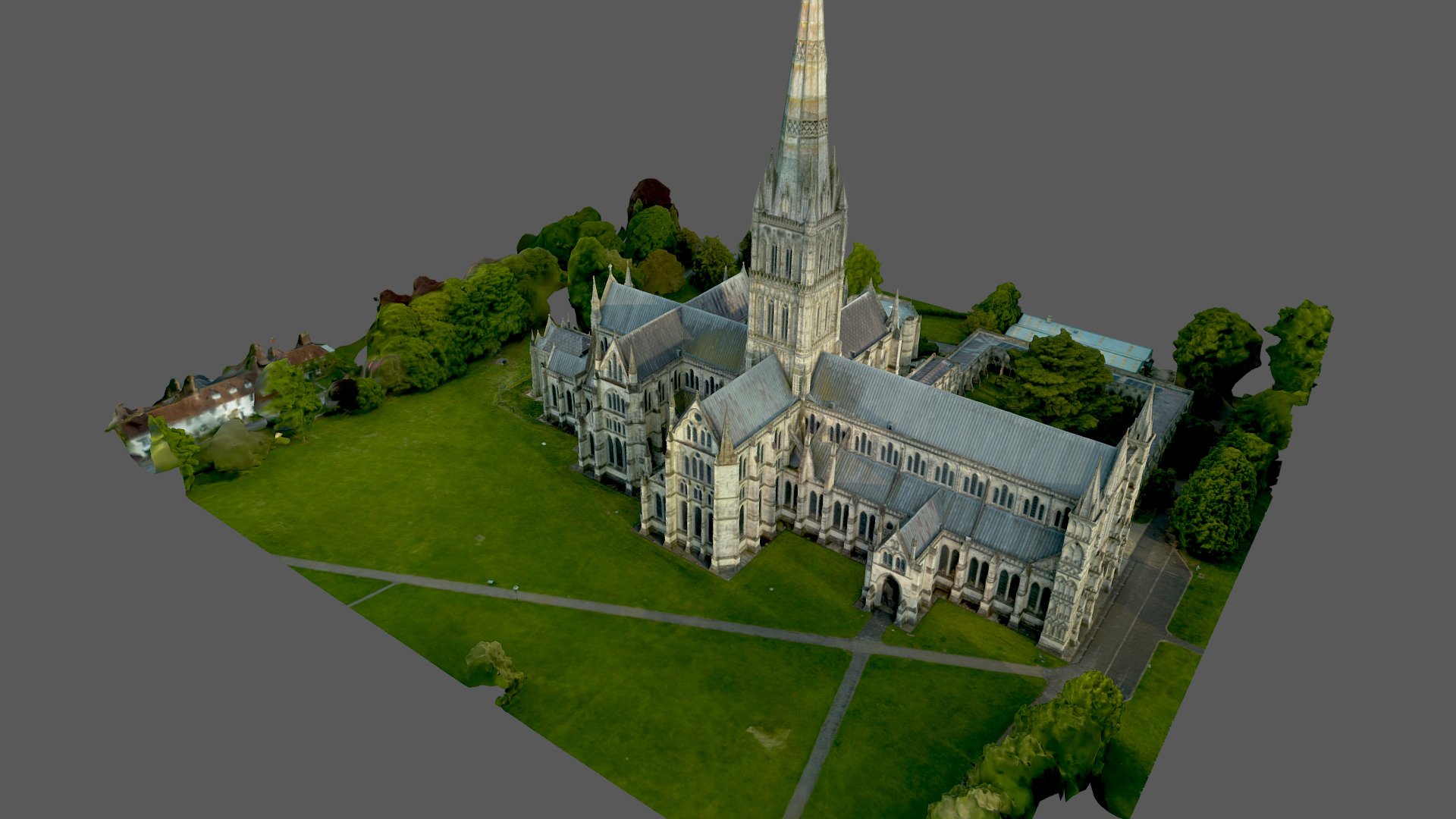 Salisbury Cathedral, Rennovated - UK - 3D model by Arena 360 (@www ...