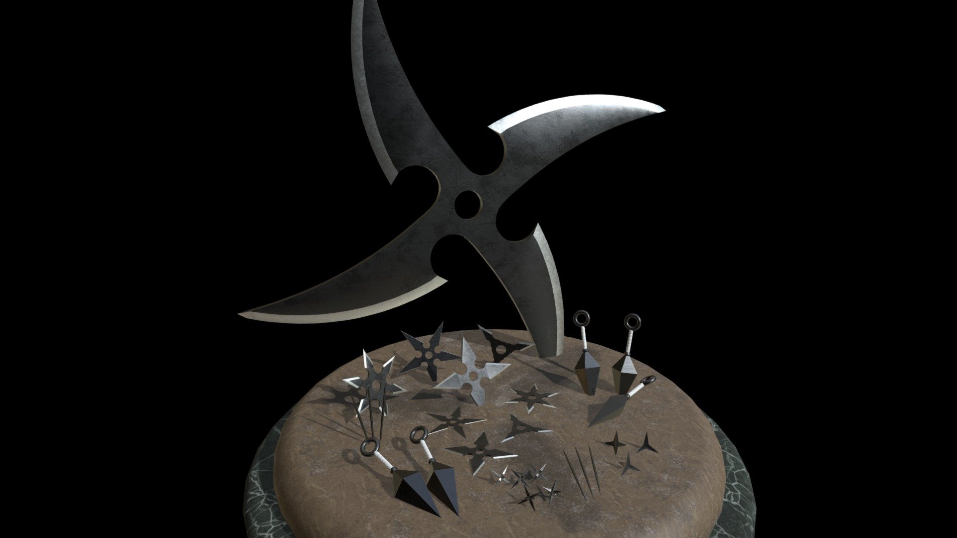 Shuriken - 3D model by 影狼 刄月 (@LmmTF65wo6lzJ9J) [f0953a4] - Sketchfab
