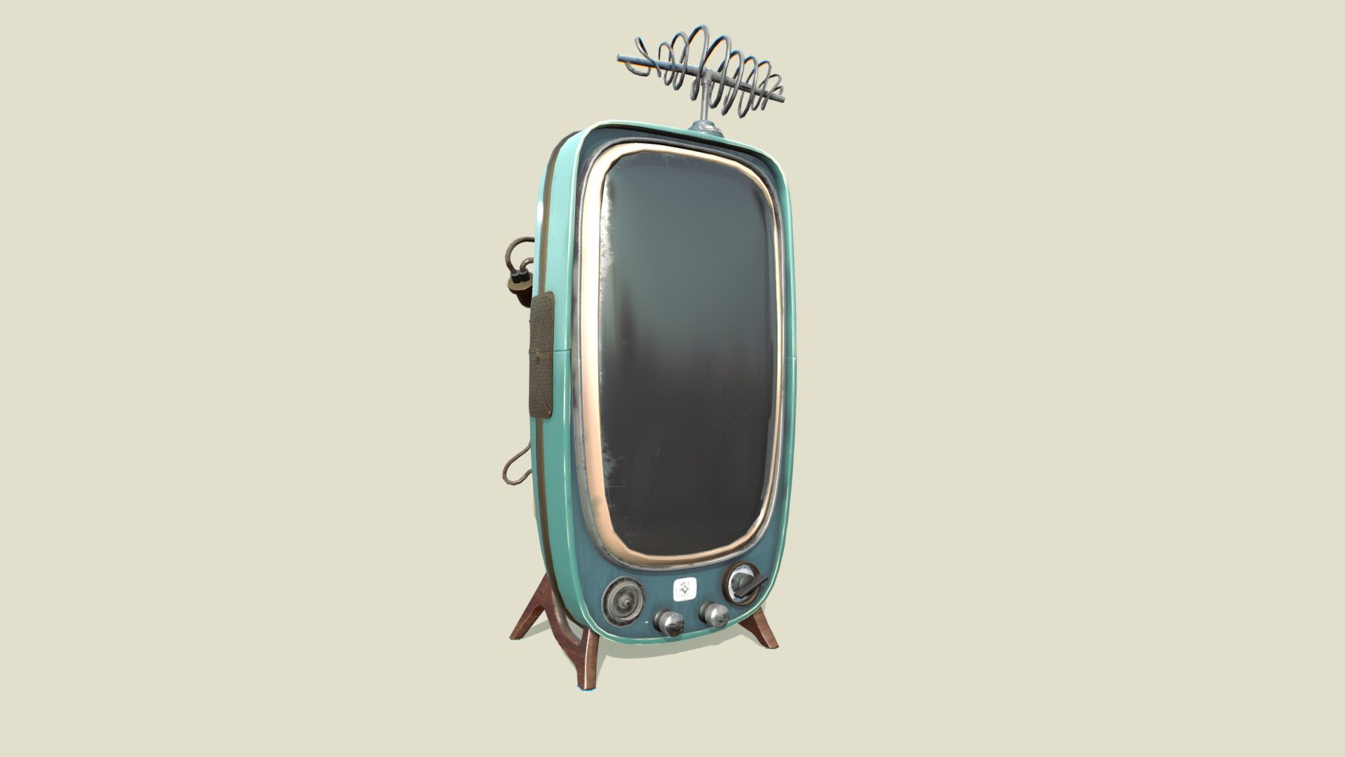 Retro TV - 3D model by NeliButz [f096b54] - Sketchfab