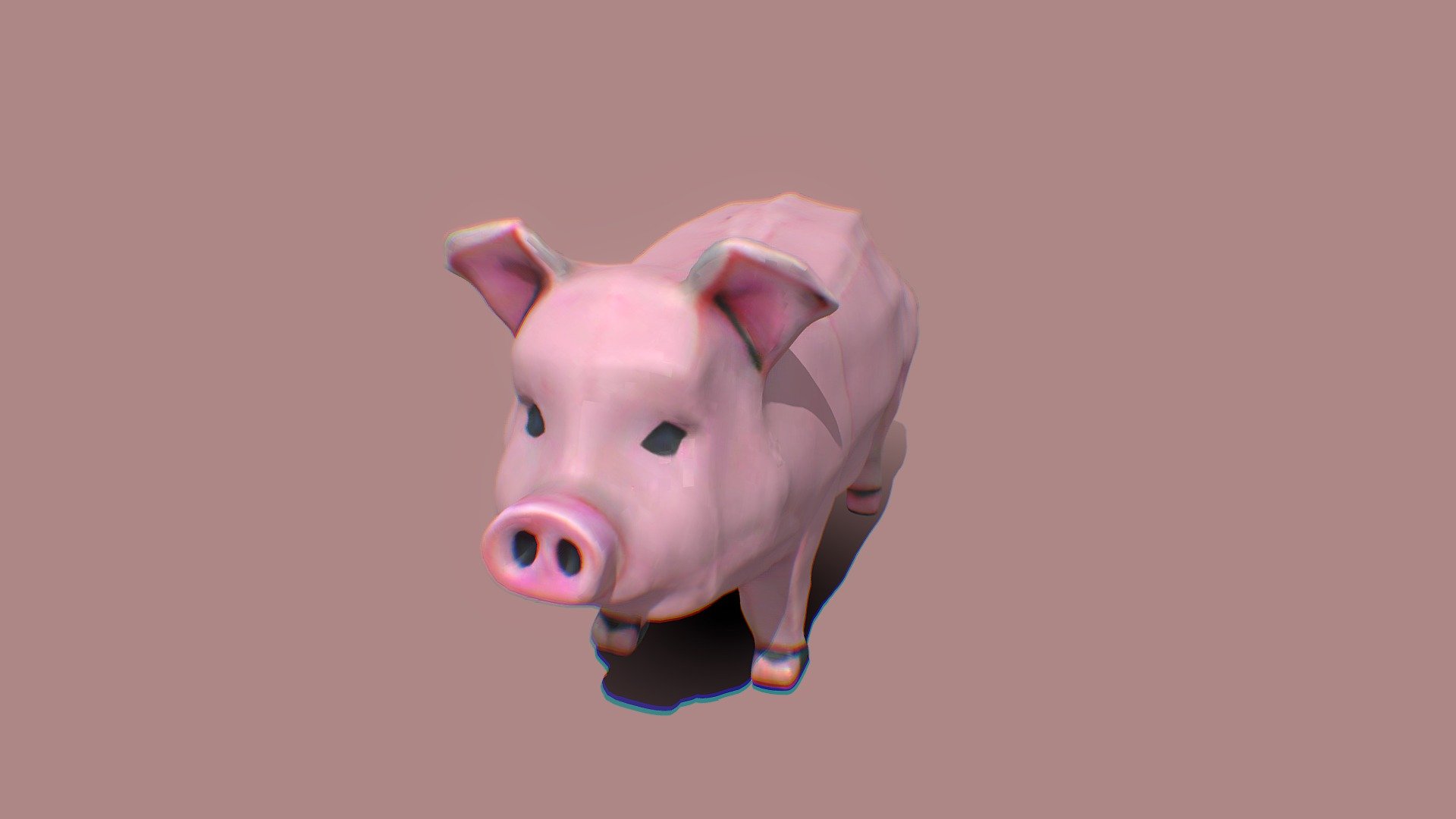 lowpoly pig - Download Free 3D model by sv1nks [f0976f9] - Sketchfab