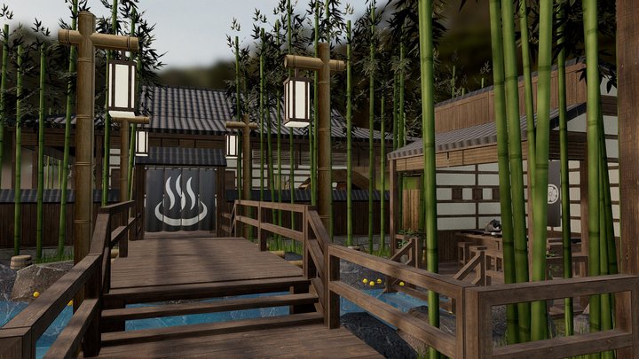 Onsen 3D models - Sketchfab