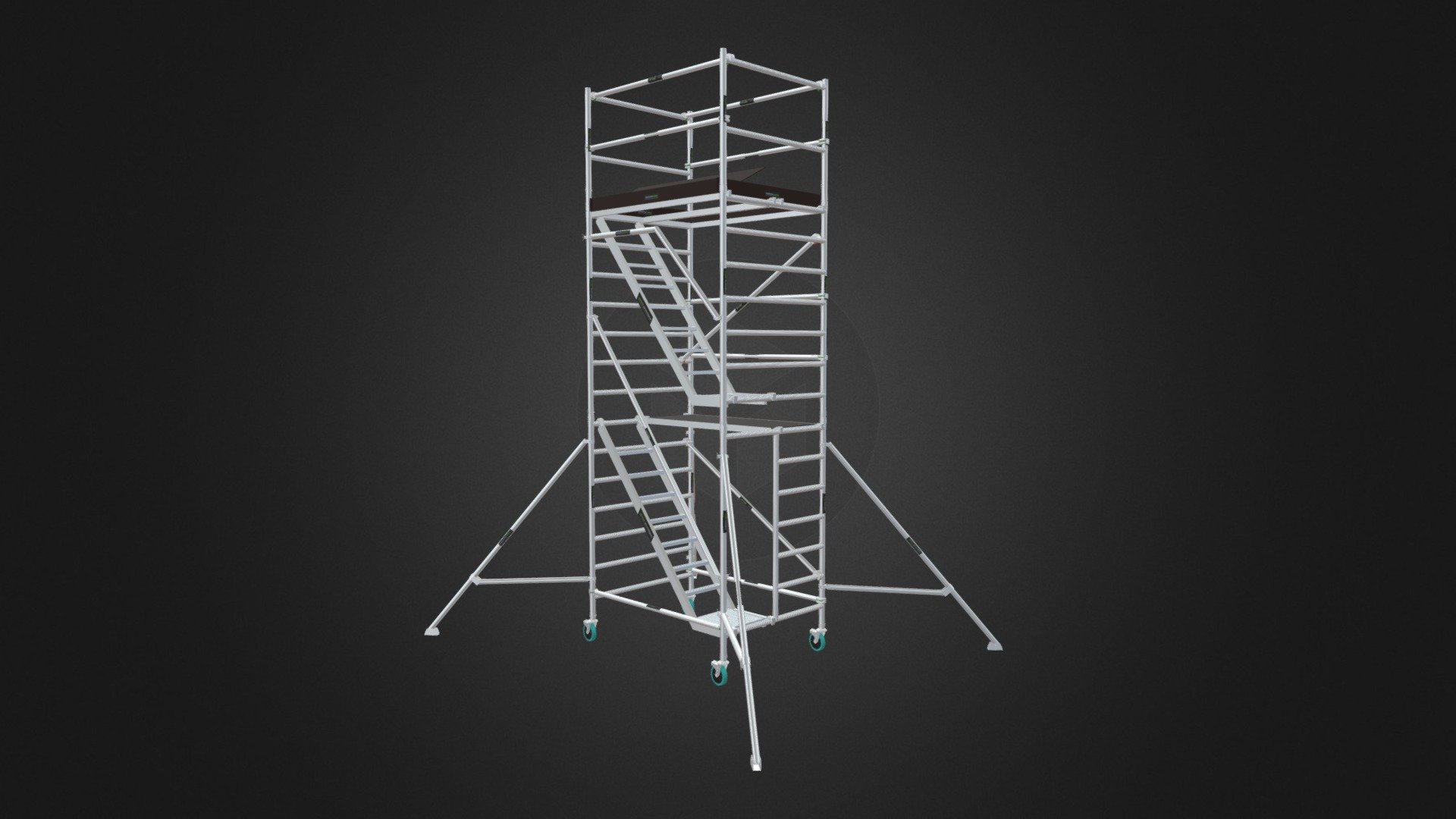 5.2 M ALUMINIUM SCAFFOLDING- 753043 - Download Free 3D model by ...