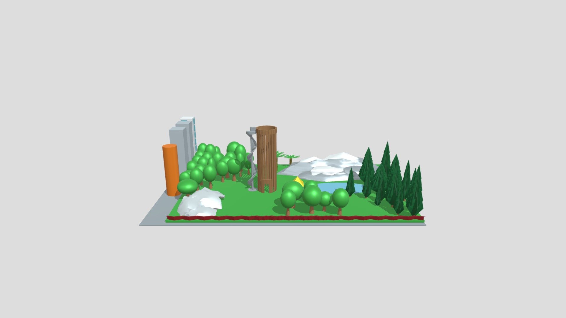 Park - 3D model by oburgos [f09d778] - Sketchfab