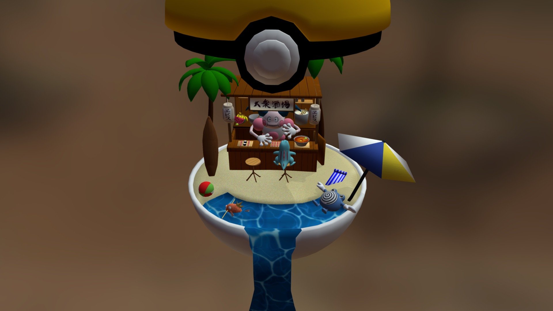 POKE BEACH - Download Free 3D model by ataidealexandre016 [f09fc21 ...