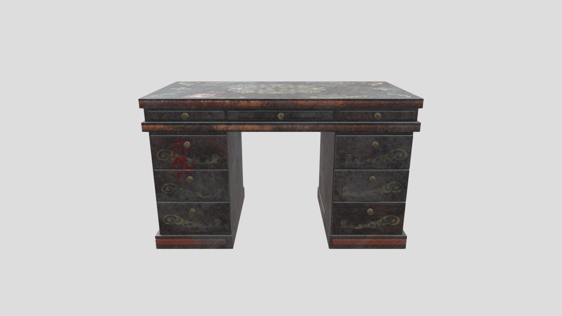 Dusty Desk - Download Free 3D model by danmou26 [f0a1e21] - Sketchfab