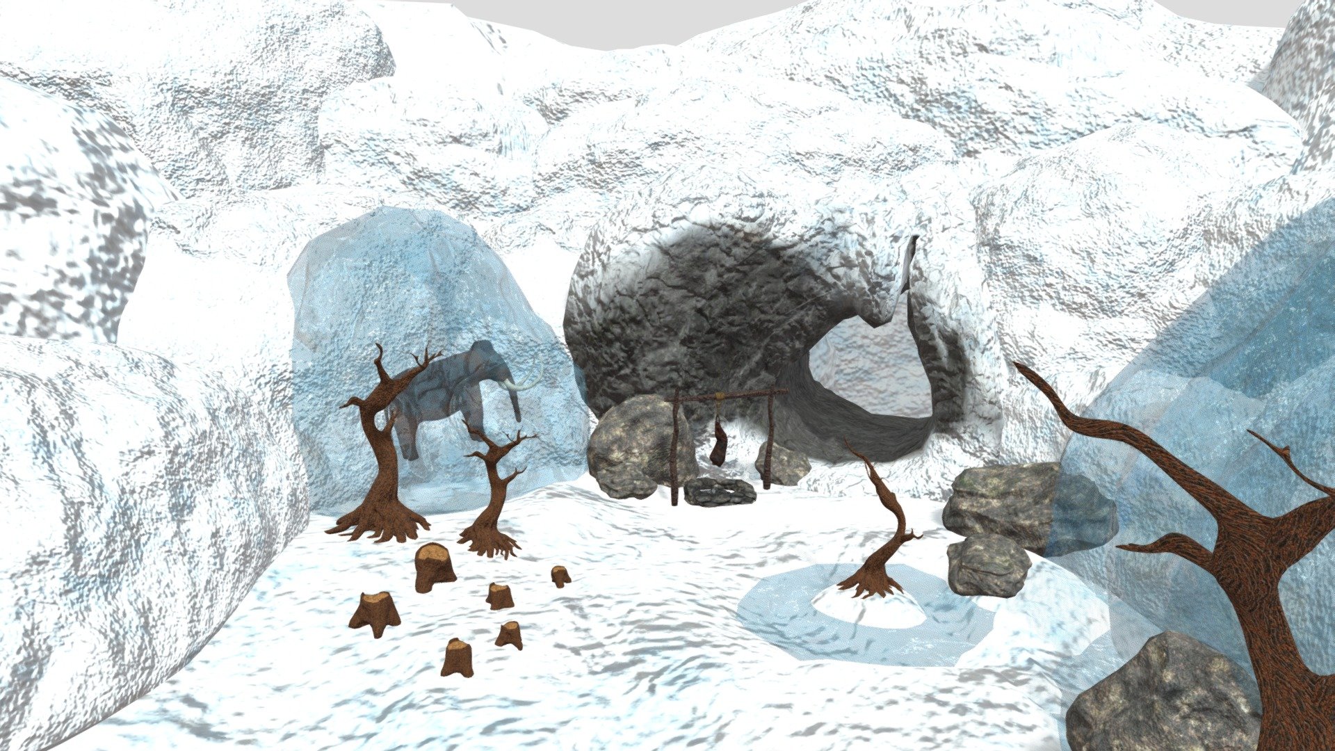 Game environment - 3D model by FortiHasta (@kimroed123) [f0a31d2 ...