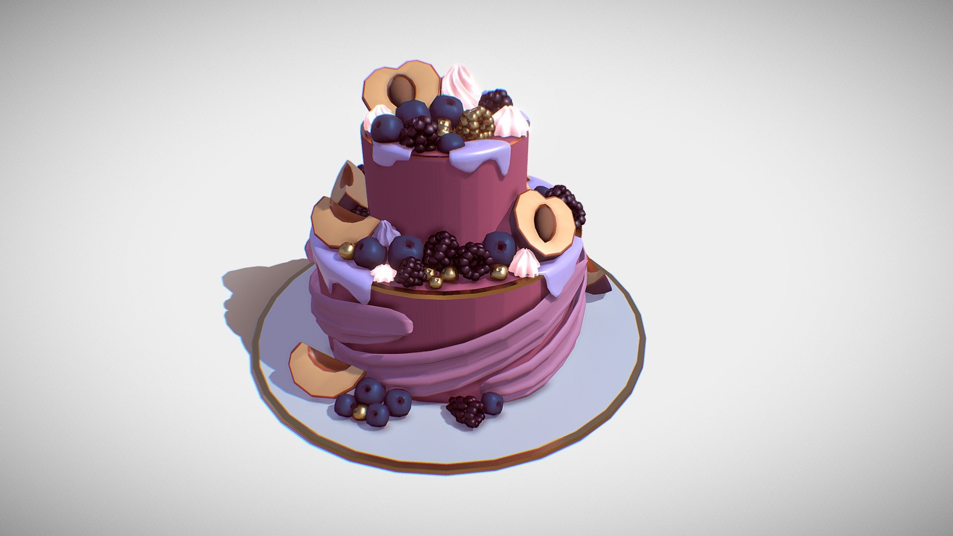 Fruit Cake Draft - Download Free 3D model by Rixael [f0a6f98] - Sketchfab