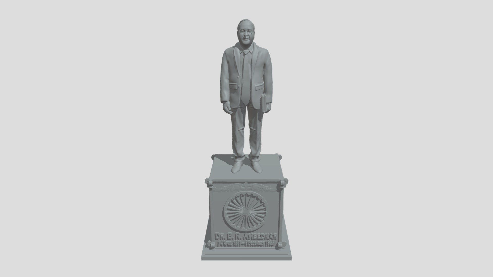 B. R. Ambedkar - Buy Royalty Free 3D model by Karan.Malhotra [f0a7097 ...