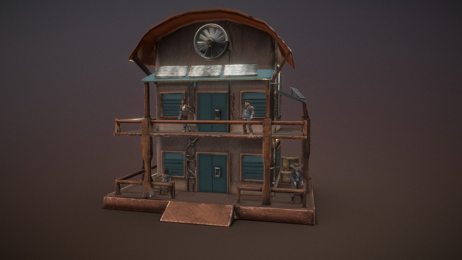 Saloon New Frontier - 3D model by NiekMeffert [f0a9bbe] - Sketchfab