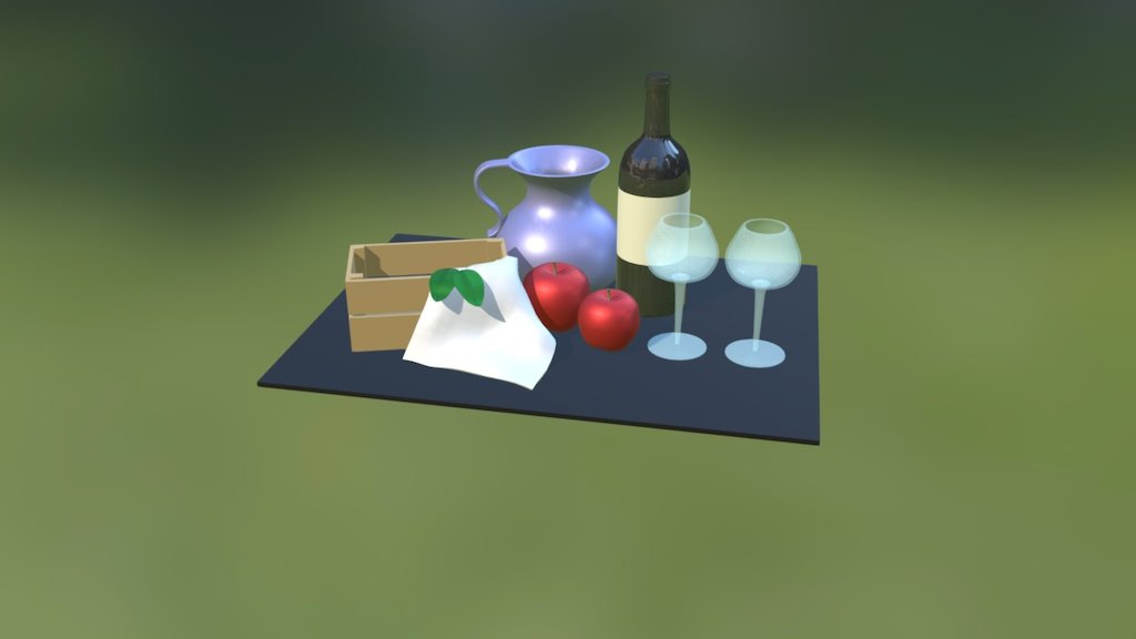 Bodegón - 3D model by Mariana Maldonado (@Marianamp) [f0aa50a] - Sketchfab