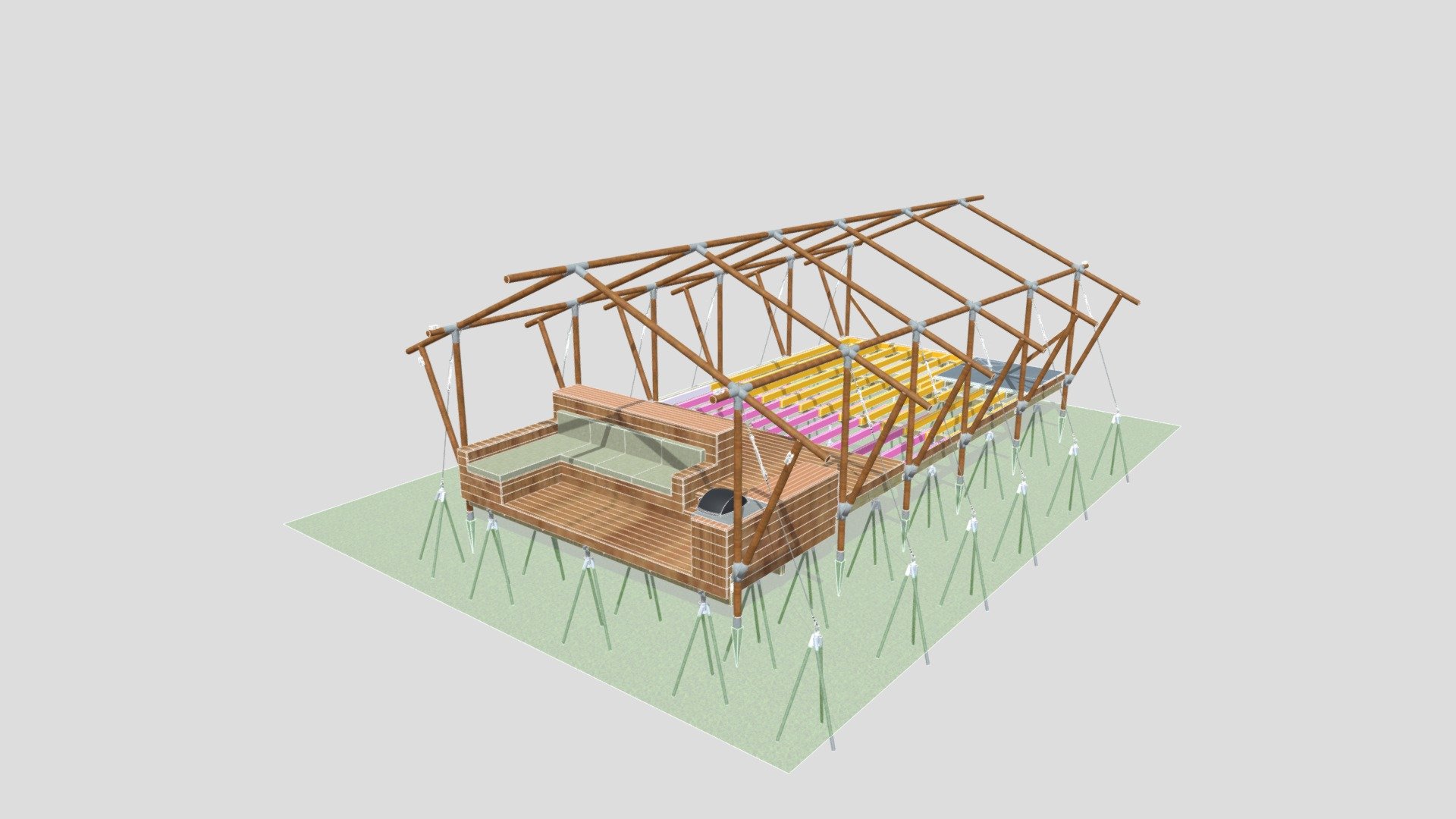 Vanskelig 38 Merbau cladding - 3D model by Glamx [f0ab560] - Sketchfab