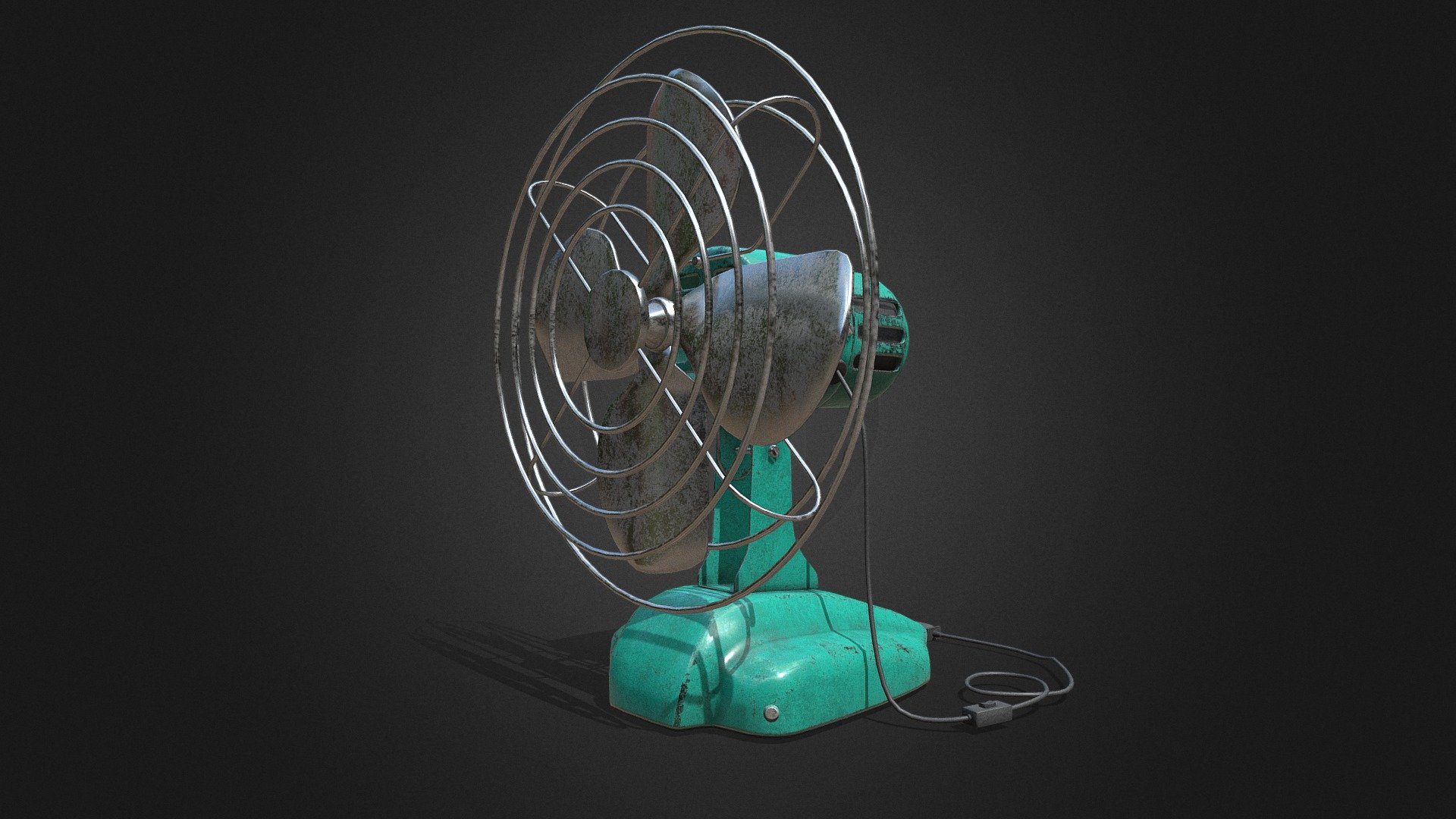 Vintage Fan - Tutorial Included - Buy Royalty Free 3D model by ninashaw [f0aca91] - Sketchfab Store