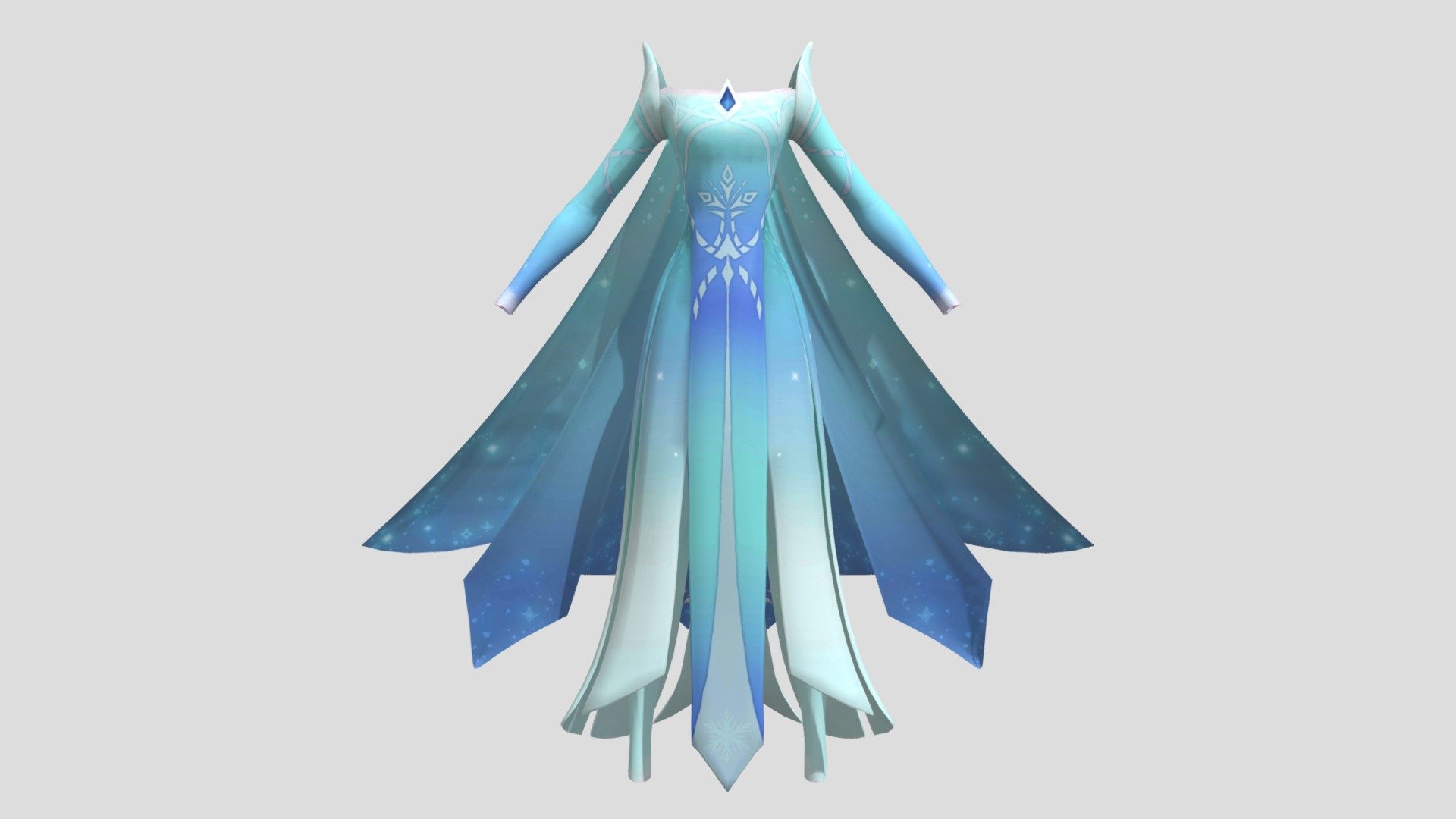 Queen Elsa Mirror Warrior Clothes - Download Free 3D model by Princess ...