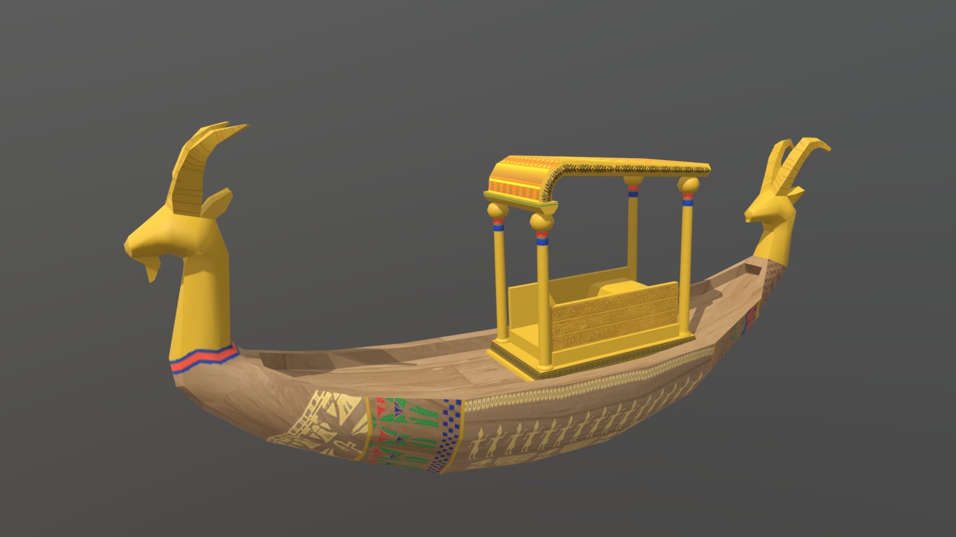 Egypt Boat - 3D model by Jmew0v0 [f0afc42] - Sketchfab
