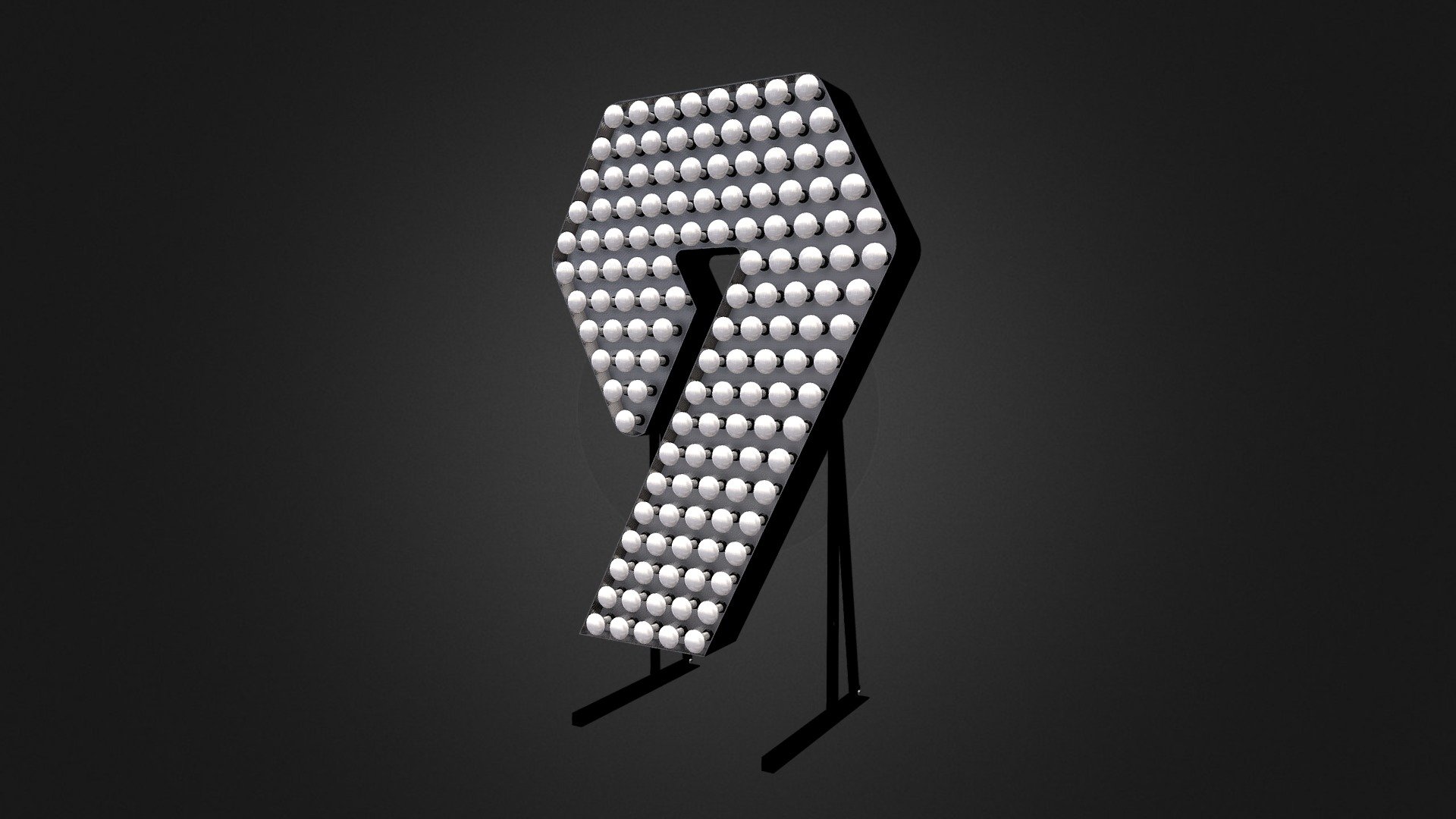Times Square New Year's Eve Numerals (9) - 3D model by Shade Anders ...
