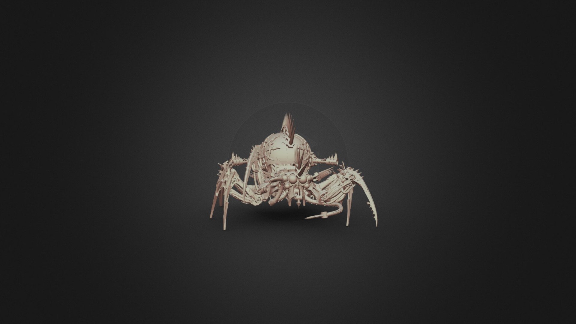 Chaos mechanical spider - 3D model by kwyk [f0b184f] - Sketchfab