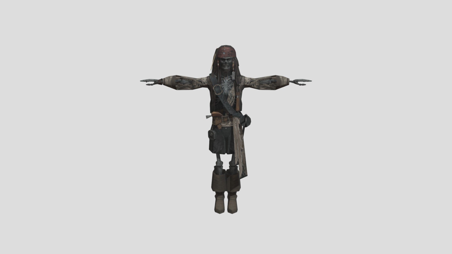 Jack Sparrow Skeleton - Download Free 3D model by Tigerar1 ...