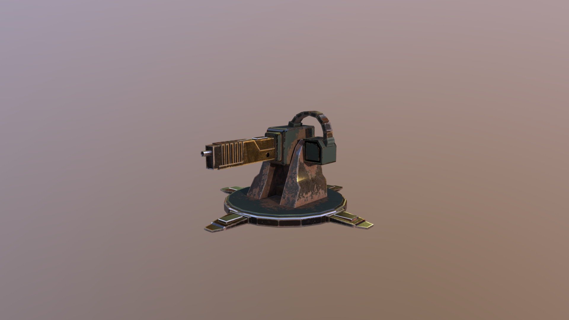 Turret - 3D model by Londonox [f0b29bd] - Sketchfab