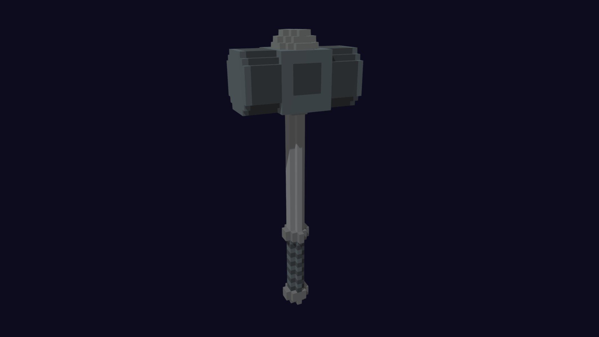 Voxel Hammer 2 - 3D Lowpoly Weapons - Buy Royalty Free 3D model by ...