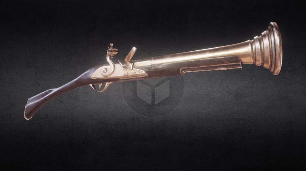 Blunderbuss - 3D model by neoraptor [f0b4fe2] - Sketchfab