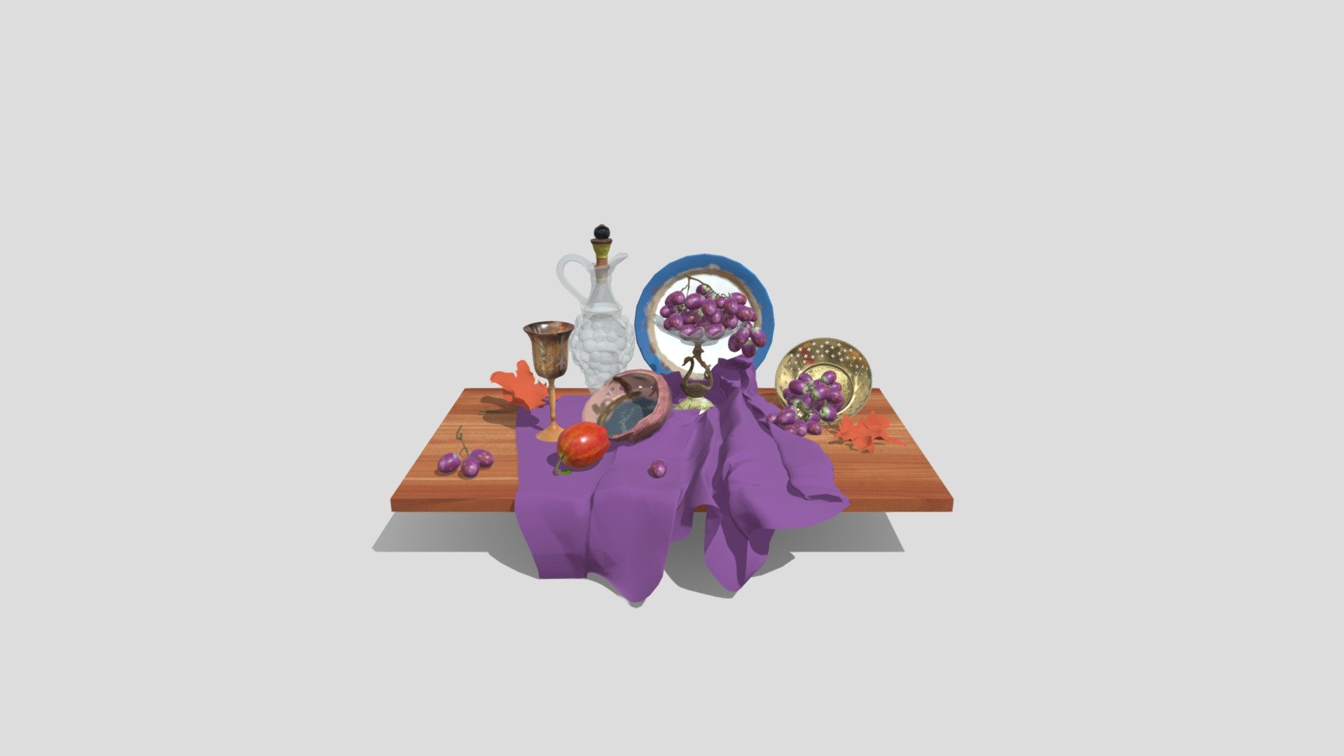 Still Life Recreation Textured - Download Free 3D model by MatoyBoii [f0b64c5] - Sketchfab
