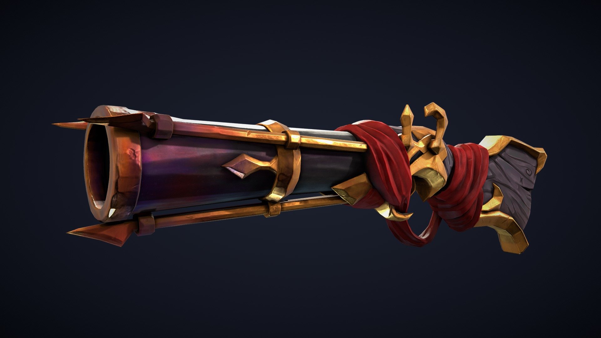 Stylized gun - 3D model by azzureus2 [f0b7bfb] - Sketchfab