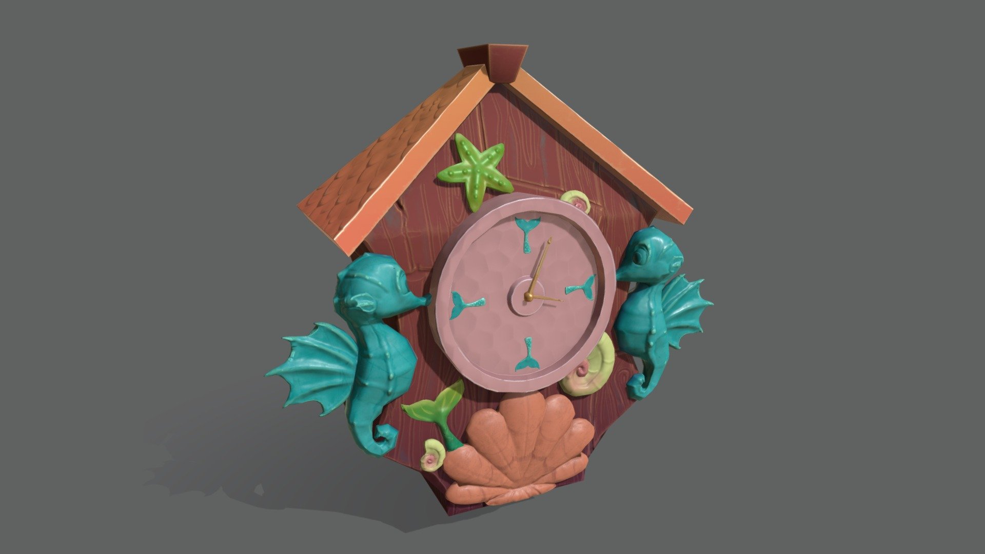 Wall Clock - 3D model by narigorm_art [f0b7f84] - Sketchfab
