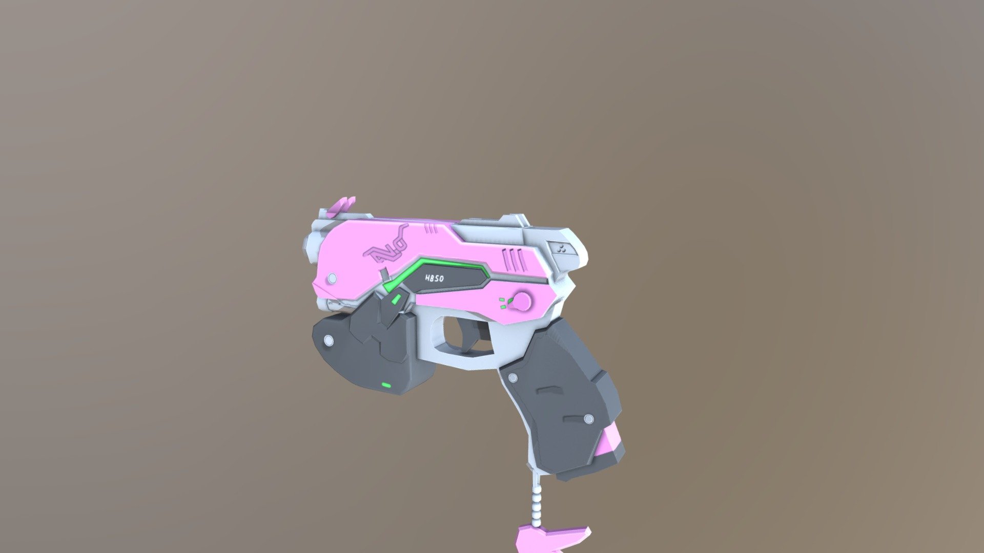 Dva's Pistol - 3D model by Cade_Hutchings [f0ba88d] - Sketchfab